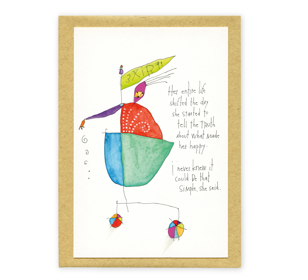 flat card: simple truth – flying edna