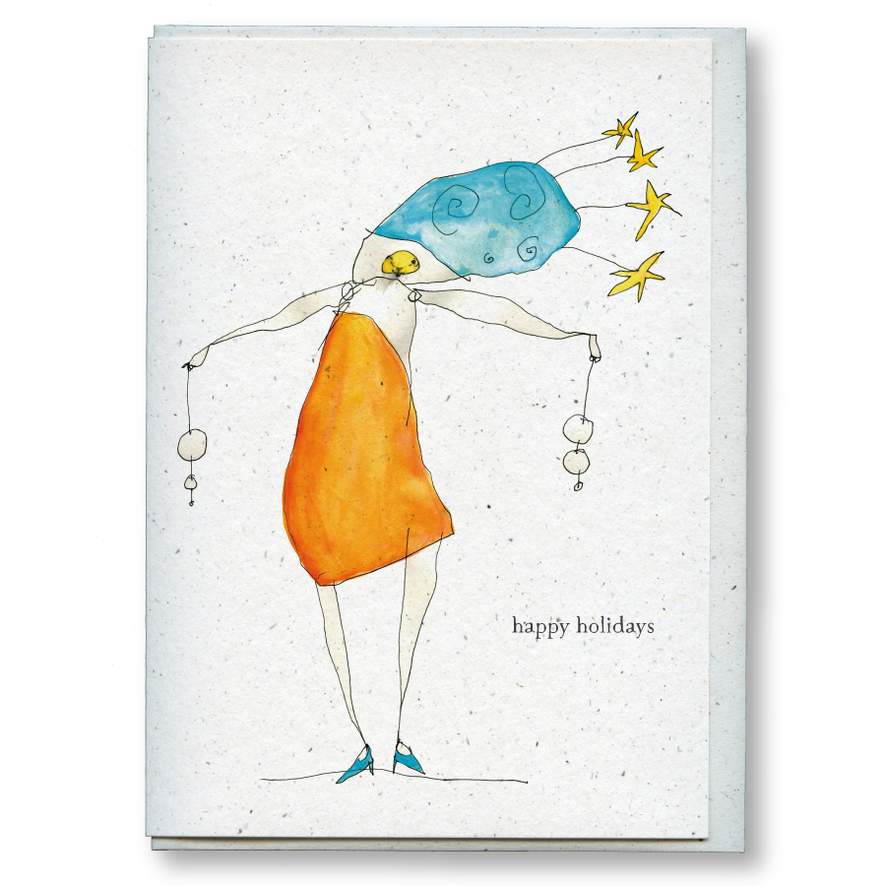 tree free greeting cards – flying edna