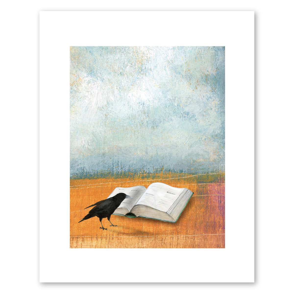 bookworm art print – flying edna